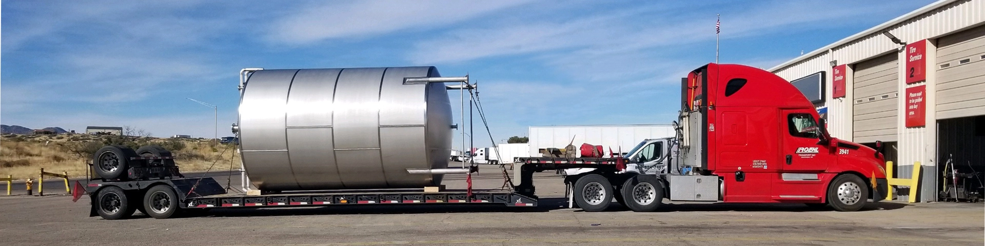 Bulk Stainless Steel Storage Tank Transportation